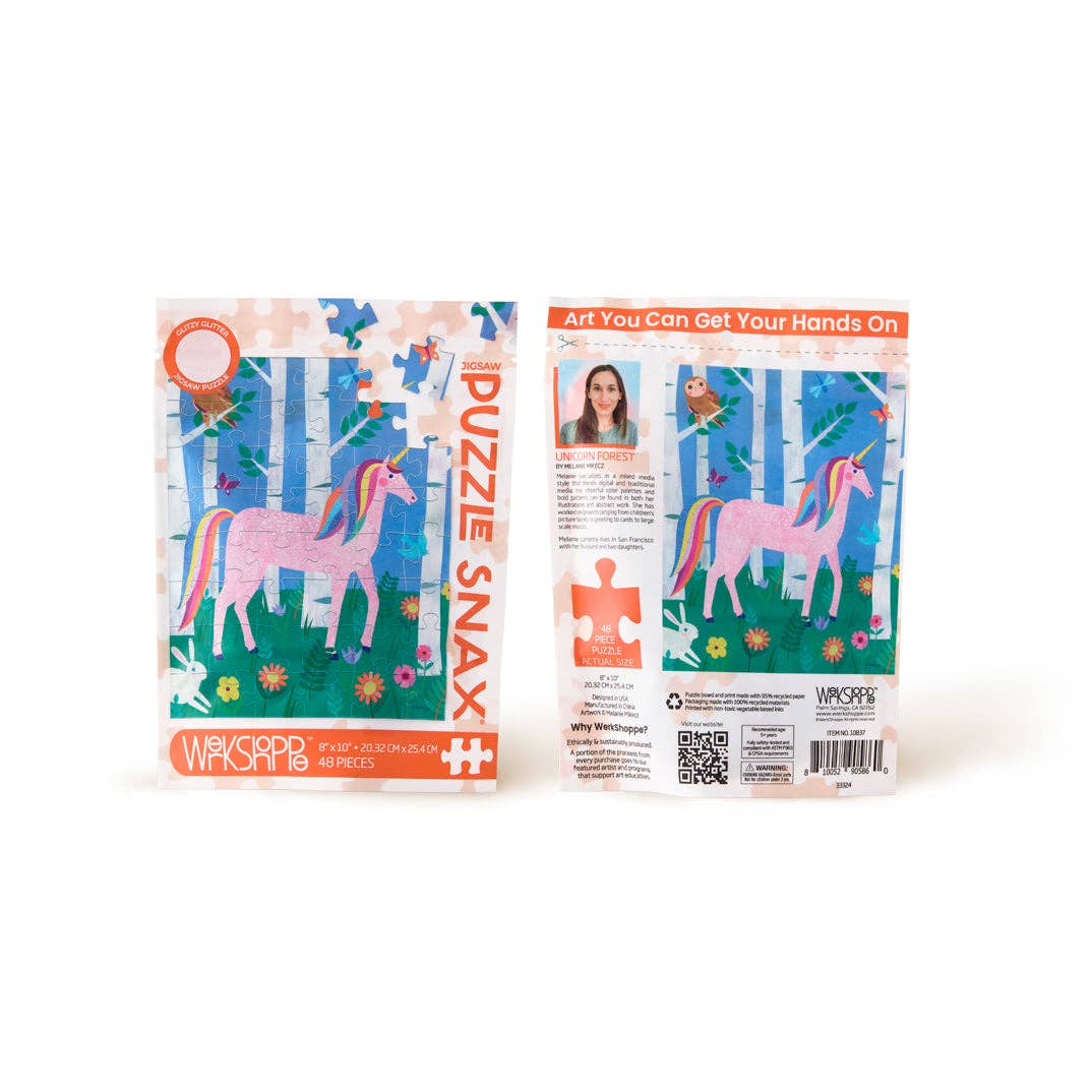 Unicorn Forest 48 Piece Puzzle Snax – Bluebird & Company Crozet