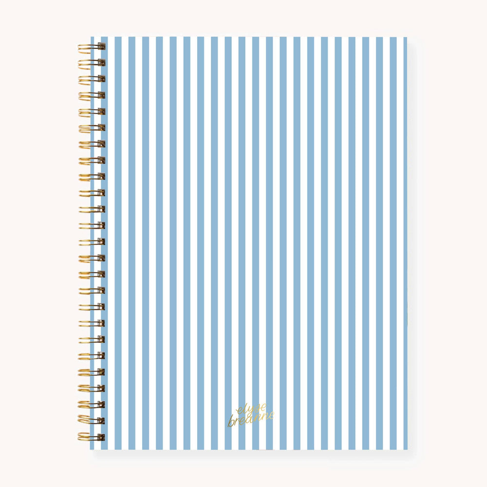 Blue Stripes Softcover Spiral Notebook – Bluebird & Company Crozet