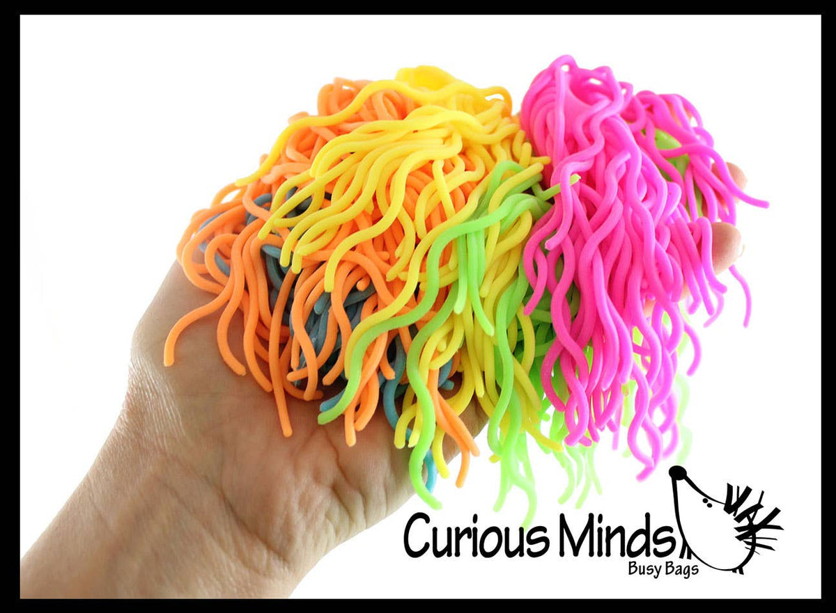 NeeDoh 5 Ramen Stretchy Noodle Strings Fidget Toy - 13" Lo – Bluebird ...